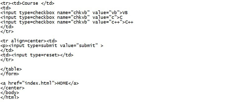 ASP:Code For Insert,Lessons2All